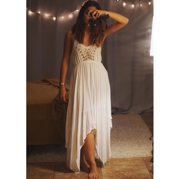 Volcom | Dresses | Nwt Volcom Womens Best Fest Dress Cream Embroidered ...